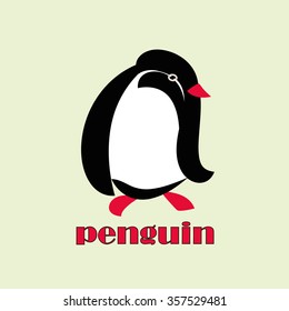 Stylized Penguin Zoo Text On Light 库存矢量图（免版税）357529481 | Shutterstock