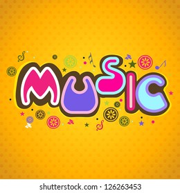 Stylized Retro Music Background Eps 10 Stock Vector (Royalty Free ...