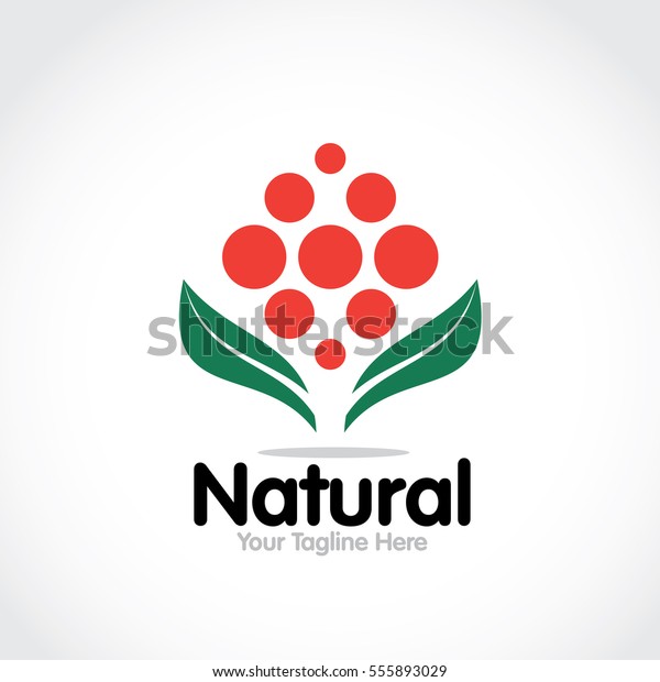 Stylized Round Shape Graphic Logo Template Stock Vector (Royalty Free ...