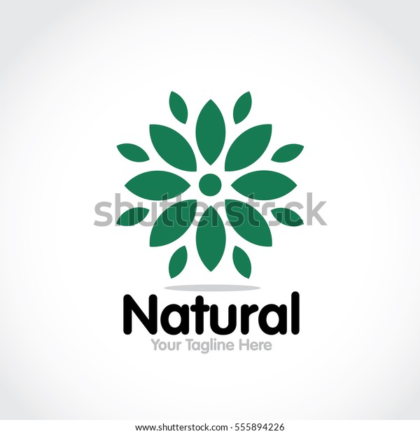 Stylized Round Shape Graphic Logo Template Stock Vector (Royalty Free ...