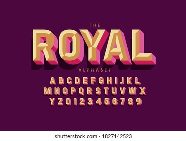 Stylized Royal Alphabet Font Vector Stock Vector (Royalty Free ...