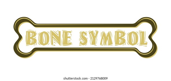 Stylized Symbol Animal Bone Stock Vector (Royalty Free) 2129768009 ...