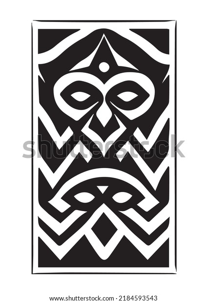 Stylized Tribal Ink Printing Stock Vector (Royalty Free) 2184593543 ...
