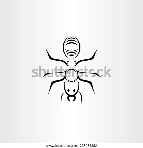Stylized Vector Ant Symbol Design Element Stock Vector (Royalty Free ...