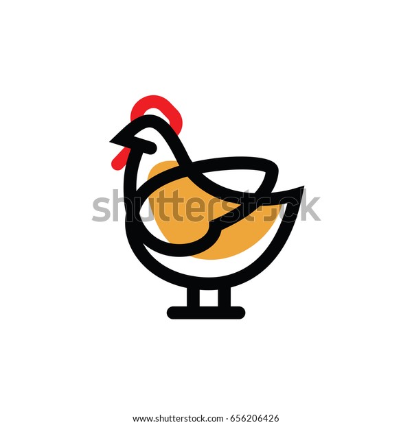 Stylized Vector Chicken Hen Totem Mascot Stock Vector (Royalty Free ...
