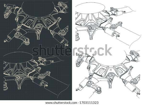 Stylized Vector Illustration Drawing Main Rotor Stock Vector (Royalty ...