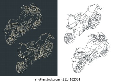 236 Motorcycle blueprints Stock Vectors, Images & Vector Art | Shutterstock