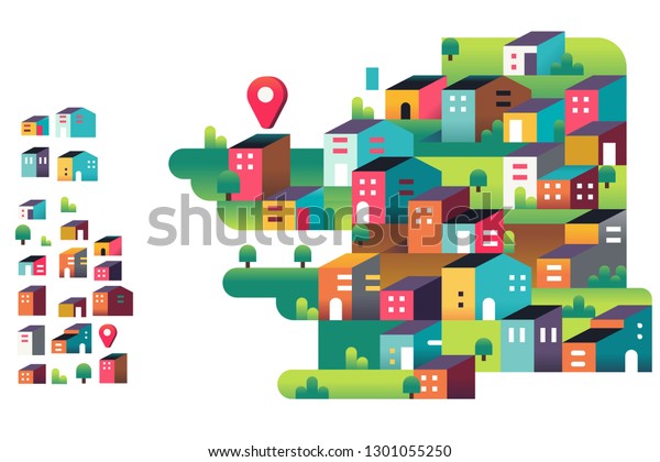 Sub Urban Front View On Green Stock Vector (Royalty Free) 1301055250 ...
