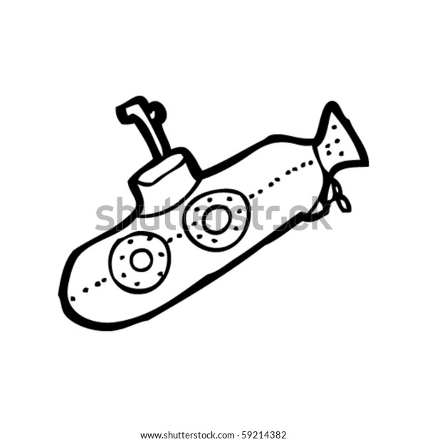 Submarine Diving Cartoon Stock Vector (Royalty Free) 59214382 ...