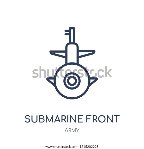 Submarine Front View Icon Submarine Front: vector de stock (libre de ...