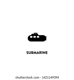 Submarine Icon Vector Submarine Sign On Stock Vector (Royalty Free ...