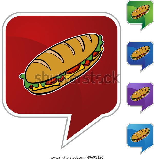 Submarine Sandwich Stock Vector (Royalty Free) 49693120 | Shutterstock