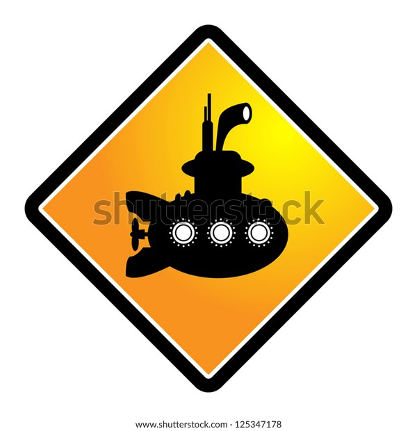 Submarine Sign Vector Illustration: เวกเตอร์สต็อก (ปลอดค่าลิขสิทธิ์ ...