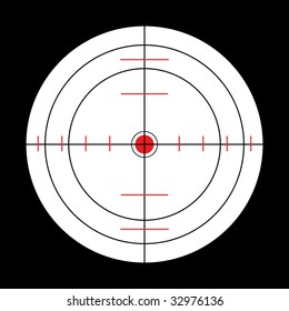 Snipers Scope Sight View Stock Illustration 206376019
