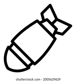 Submarine Warhead Icon Outline Submarine Warhead Stock Vector (Royalty ...