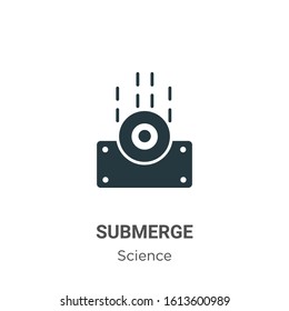 Submerge Outline Vector Icon Thin Line: เวกเตอร์สต็อก (ปลอดค่าลิขสิทธิ์ ...