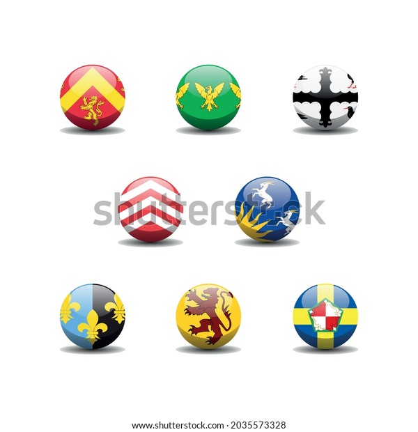 Subnational Flags Wales Circle Button Flag Stock Vector (Royalty Free ...