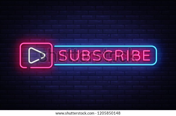 Subscribe Button Neon Signboard Vector Follow Stock Vector (Royalty ... Subscribe Button Neon Signboard Vector Follow Stock Vector (Royalty ...