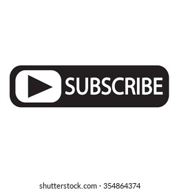 Subscribe Button Black White Vector Illustration: vector de stock ...