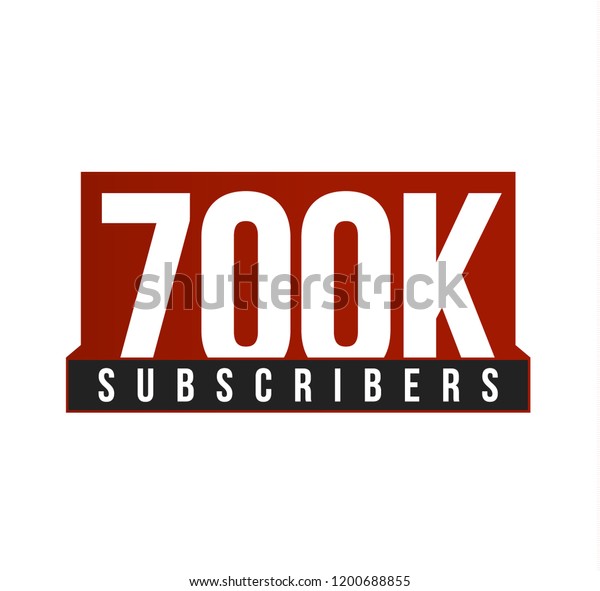 Subscribers Number Vector Icon Anniversary Logo Stock Vector (Royalty ...