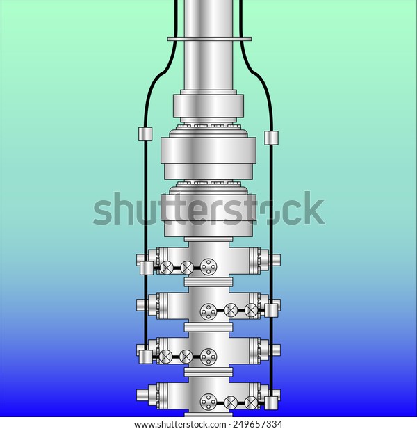 Subsea Blow Out Preventer Bop Deepwater Stock Vector (Royalty Free ...