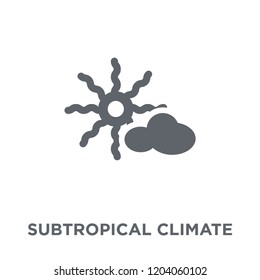 Subtropical Climate Icon Subtropical Climate Design Stock Vector ...