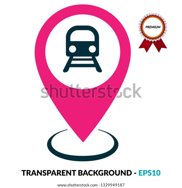 Subway Icon Map Pin Logo Concept Stock Vector (Royalty Free) 1329949187 ...