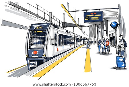 Train Station Drawing | Free download on ClipArtMag