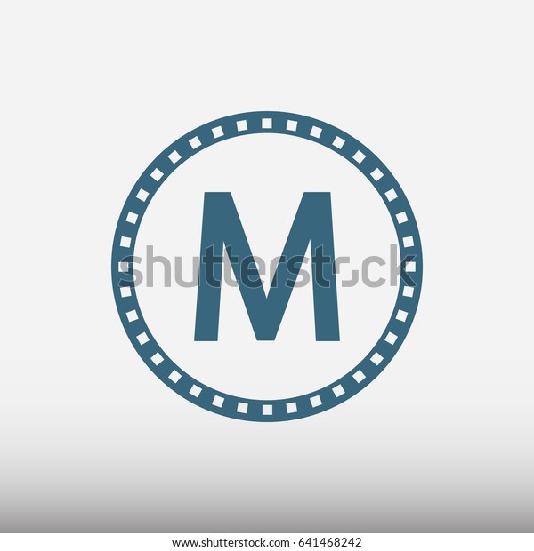 Subway Tokens Vector Flat Pictograph Line Stock Vector (Royalty Free ...