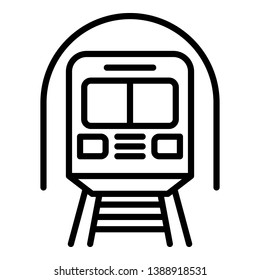 Subway Train Icon Outline Subway Train Stock Vector (Royalty Free ...
