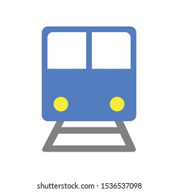 Subway Train Icon Symbol Isolated Stock Vector (Royalty Free ...