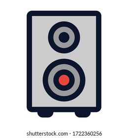 Subwoofer Speaker Simple Vector Color Icon: Vector có sẵn (miễn phí bản ...