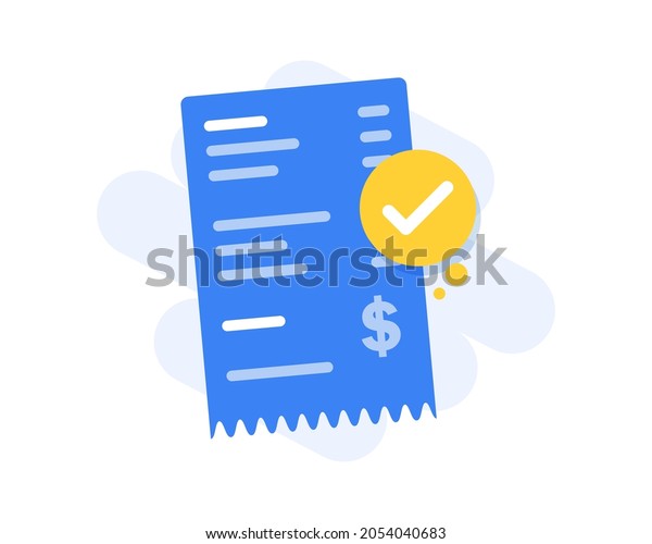 Success Approved Payment Check Mark Notification Stock Vector (Royalty ...