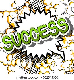 Success Comic Book Word On Abstract Stock Vector (Royalty Free ...