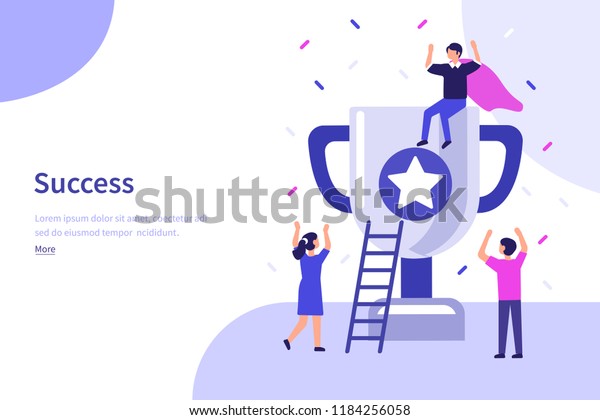 Success Concept Banner Can Use Web Stock Vector (Royalty Free) 1184256058