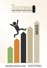 Success Design Over Beige Background Vector Stock Vector (Royalty Free ...