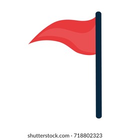 Success Flag Isolated Icon Stock Vector (Royalty Free) 718802323 ...