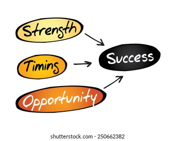 Success Flow Chart Business Concept Stock Vector (Royalty Free) 250662382