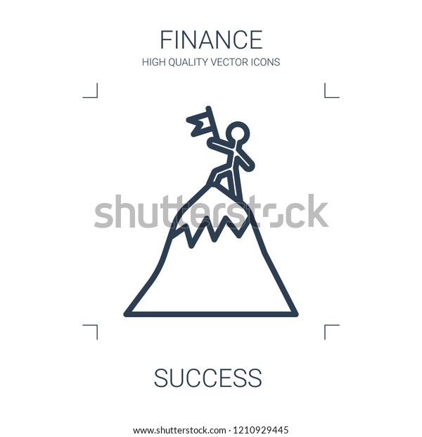Success Icon High Quality Line Success Stock Vector (Royalty Free ...