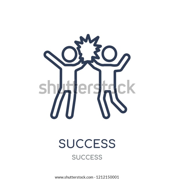 Success Icon Success Linear Symbol Design Stock Vector (Royalty Free ...