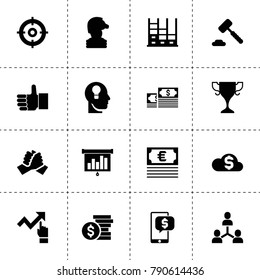 Success Icons Vector Collection Filled Success Stock Vector (Royalty ...