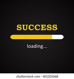 Success Loading Funny Inscription Template Stock Vector (Royalty Free ...