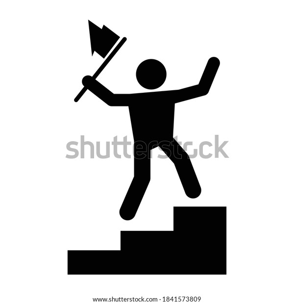 Success Man Icon Eps 8 Stock Vector (Royalty Free) 1841573809 ...