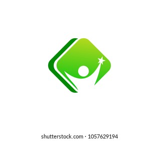 Success Men Logo Stock Vector (Royalty Free) 1057629194 | Shutterstock