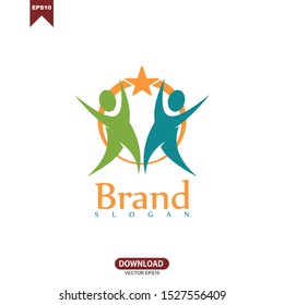 Success Partner Concept Logo Vector Design Stock Vector (Royalty Free ...