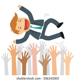 Success People Cartoon Design Vector Illustration Stock Vector (Royalty ...