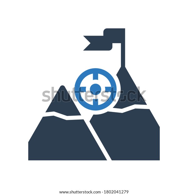 Success Plan Target Icon Achievement Symbol: เวกเตอร์สต็อก (ปลอดค่า ...