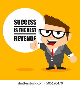 Success Quote Character Stock Vector (Royalty Free) 505190470 ...