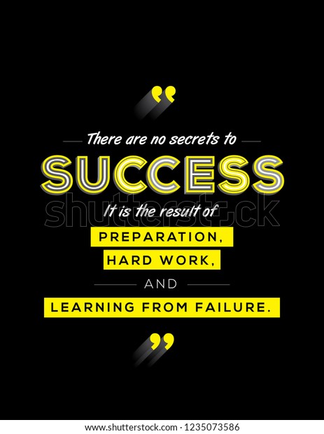 Success Quote Modern Typography Concept Success Stock Vector (Royalty ...