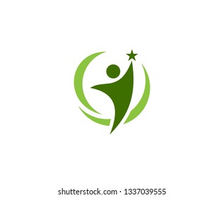 Success Star Men Logo Stock Vector (Royalty Free) 1337039555 | Shutterstock